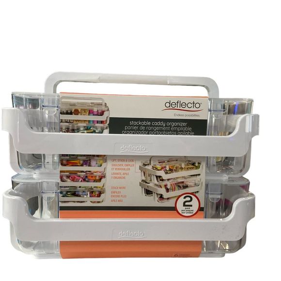 Deflecto | Other | Deflecto Stackable Storage Caddy Organizer 3 ...